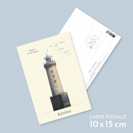 Carte postale illustrée - Kéréon - Collection Phares de Bretagne